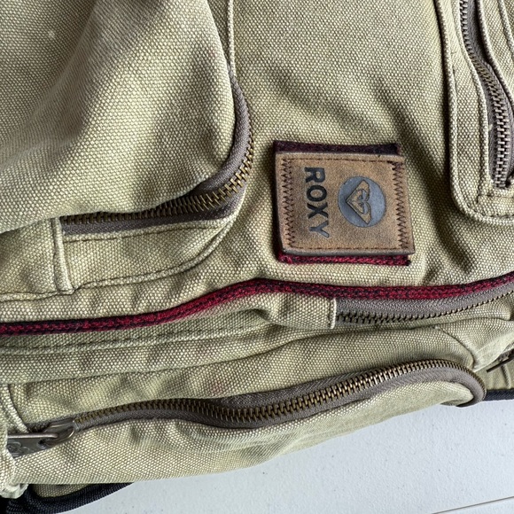 Roxy | Bags | Roxy Tan Backpack With Padded Straps And Durable Design ...